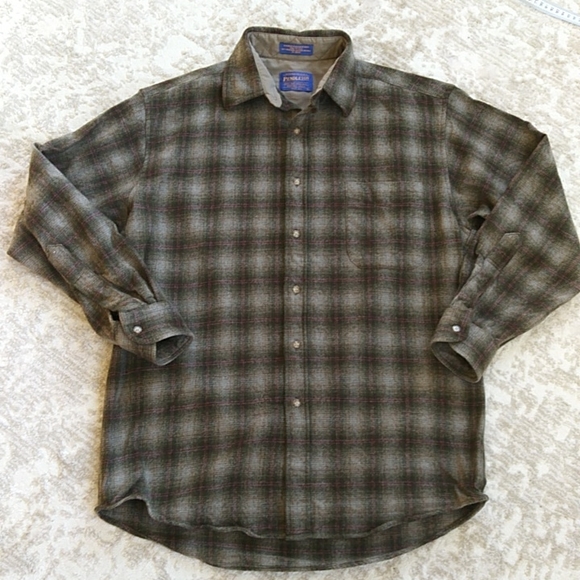Pendleton | Shirts | Pendleton 0 Pure Virgin Wool Plaid Flannel Shirt M ...